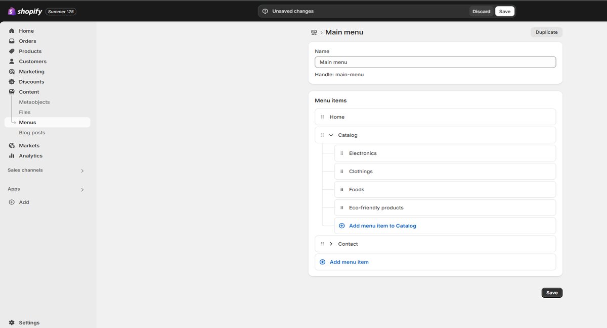 Convert Mega Menu to Dropdown in Shopify Horizon Theme – No App Needed